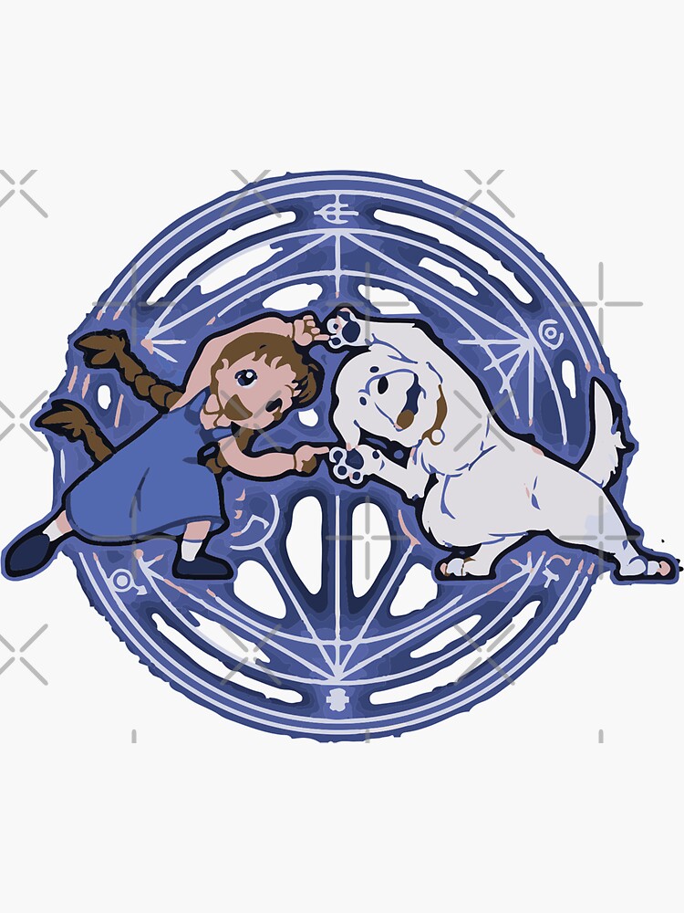 "Fusion Fullmetal Alchemist-Nina Tucker and her dog" Sticker by ...