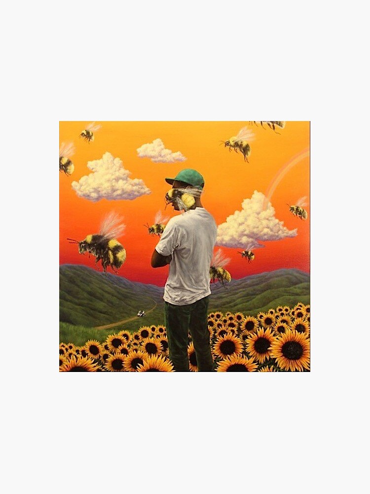 "Flower Boy Album Cover " Sticker by Zaidsinki | Redbubble