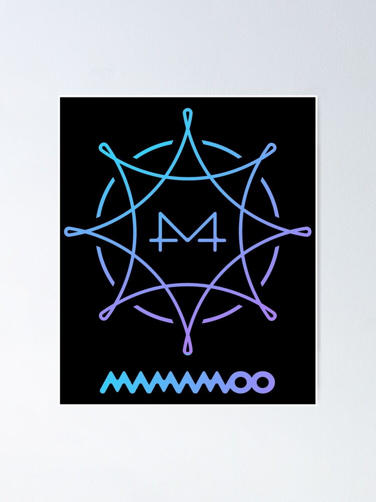 "Mamamoo Logo Blue S" Poster for Sale by hallyupunch | Redbubble