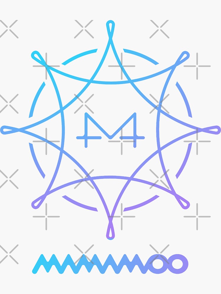 "Mamamoo Logo Blue S" Sticker for Sale by hallyupunch | Redbubble