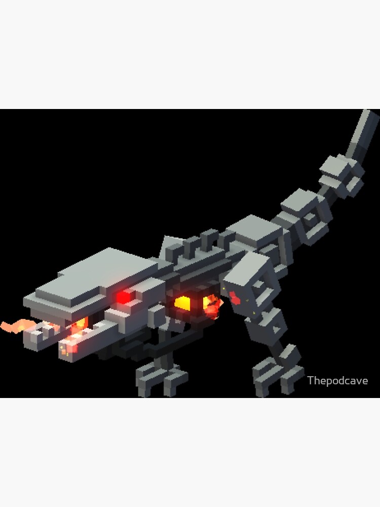 "clone drone in the danger zone Flame Raptor game dinosaur" Art Print ...