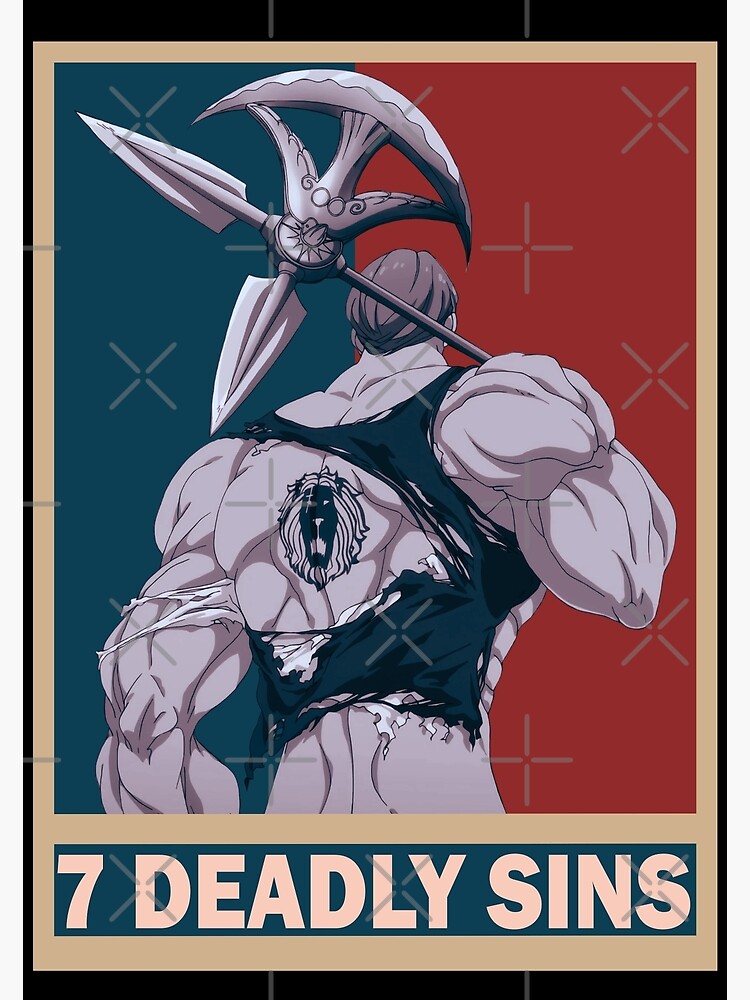 "Escanor Lion Sin of Pride Seven deadly sins Nanatsu no taizai Vintage ...