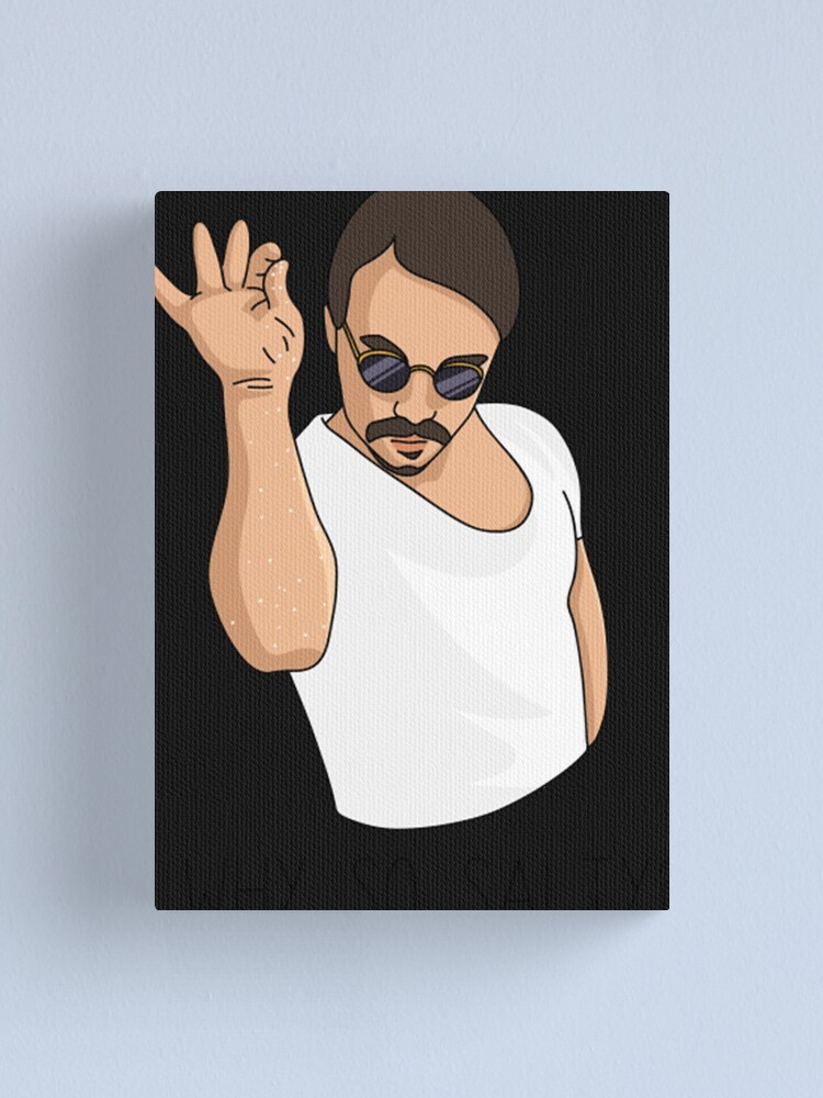 "Salt Bae Meme Salty Salt Bae Meme " Canvas Print for Sale by ...
