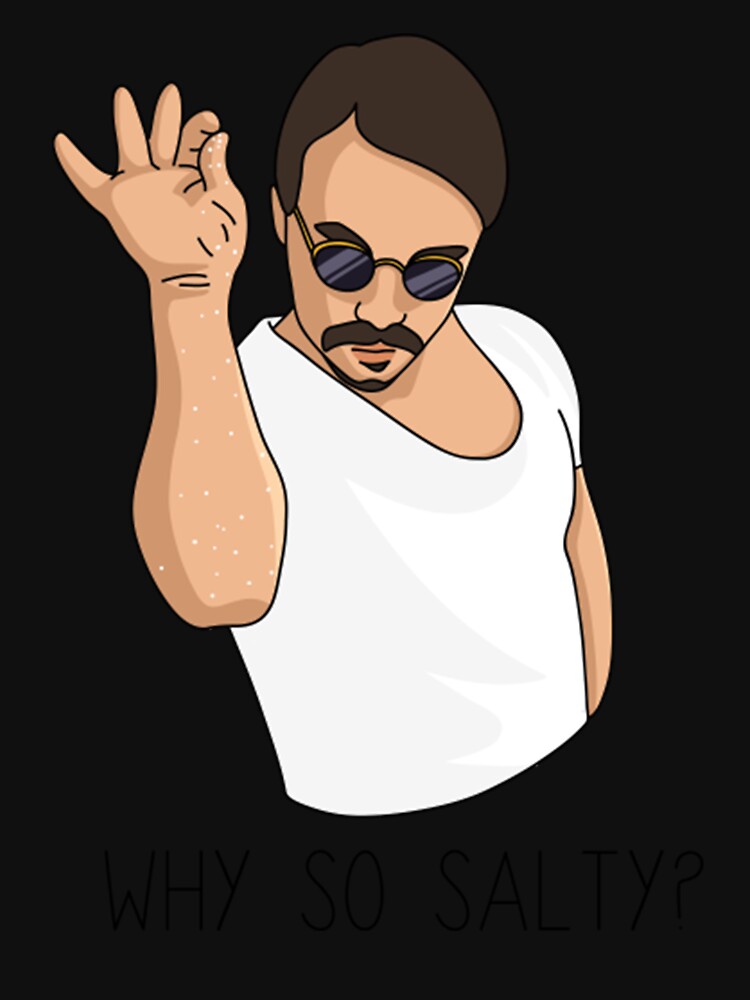 "Salt Bae Meme Salty Salt Bae Meme " T-shirt for Sale by CeylonTreasure ...