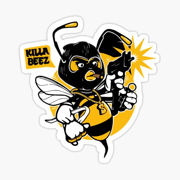 "Killer Beez Sticker" Sticker for Sale by JaidaChaim | Redbubble