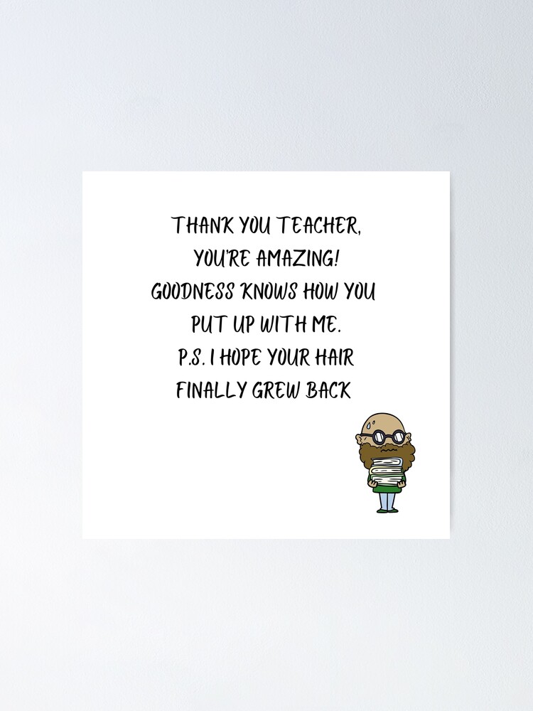 Póster «Profesor favorito de San Valentín / Feliz San Valentín, mi ...