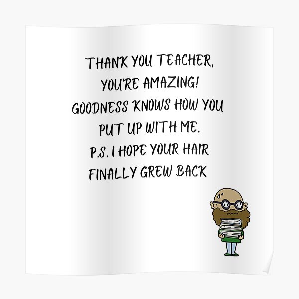 Póster «Profesor favorito de San Valentín / Feliz San Valentín, mi ...