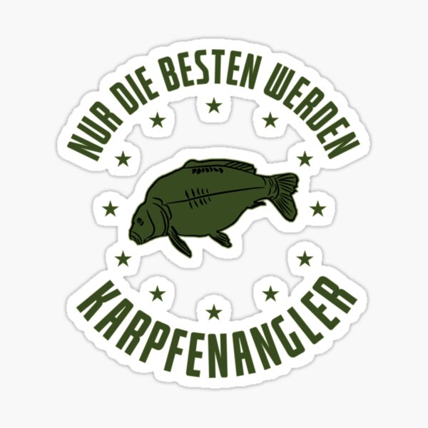 "Carp Fish Angler Carp Fishing Sticker" Sticker by SebastianMeye ...