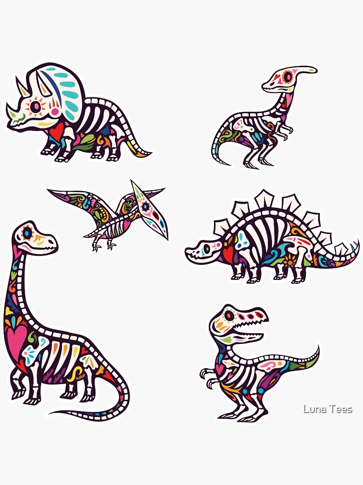 "dinosaurs sticker pack" Sticker for Sale by miliana009 | Redbubble