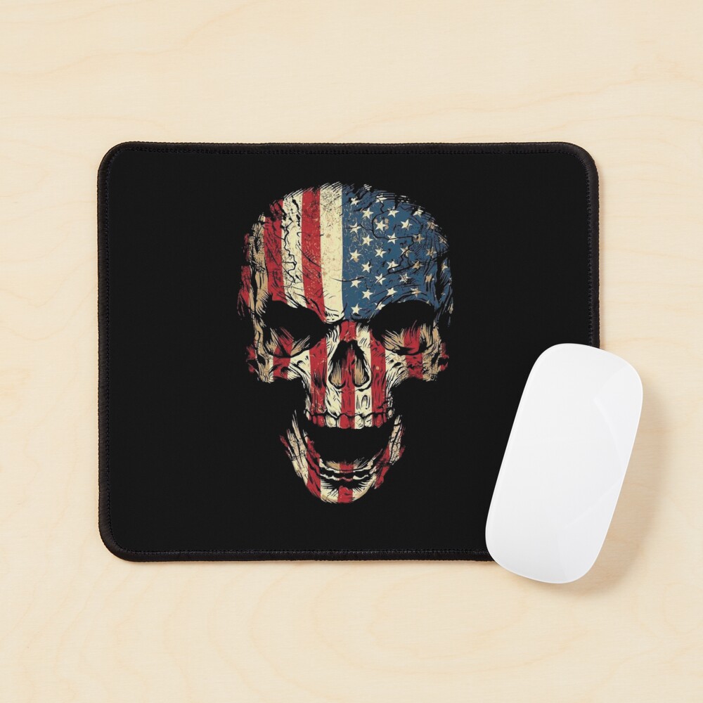 "Angry American Flag Skull" Poster for Sale by Graphic Master | Redbubble