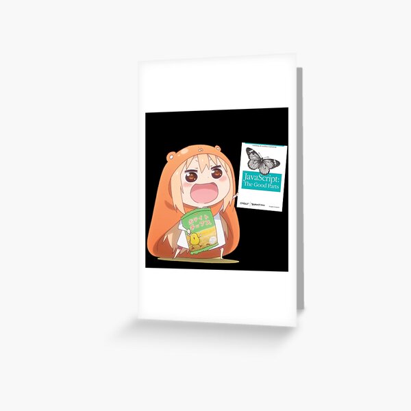 "Cute Anime Girl Javascript Good Parts Book" Greeting Card for Sale by ...