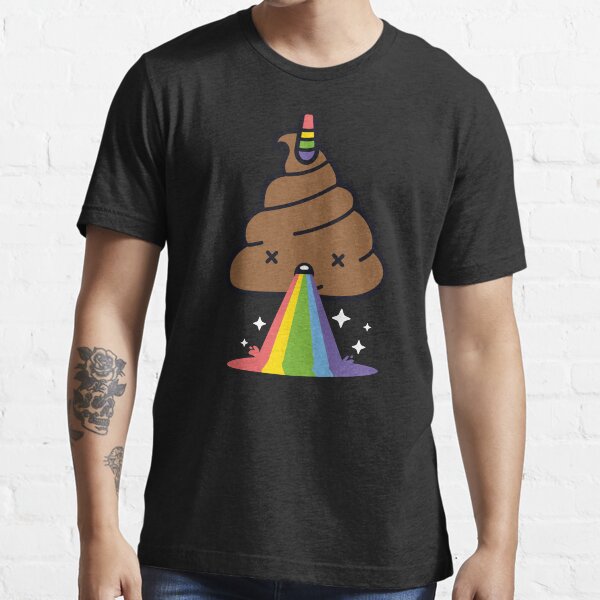 "Funny Vomiting Rainbow Poo Rainbow Vomit" T-shirt for Sale by ...