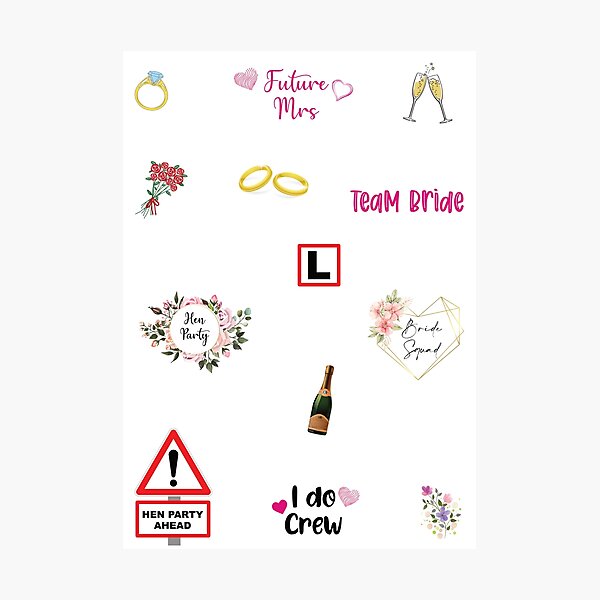 Lámina fotográfica «Despedida de soltera - novia del equipo - escuadrón ...