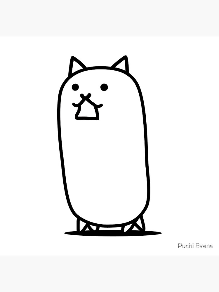 "Tank cat from battle cats " Poster by Fioriena | Redbubble