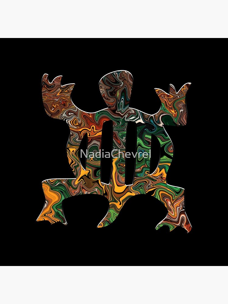 "Adinkra symbol Denkyem, Adaptability ancient African symbol" Poster by ...