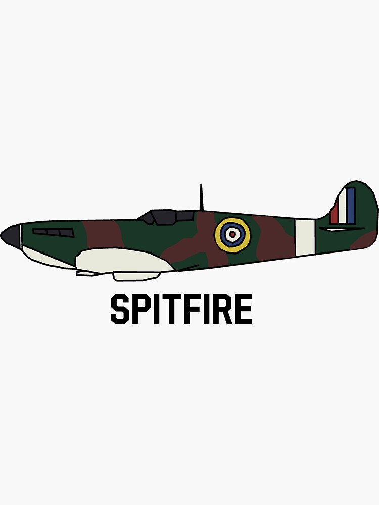 "Supermarine Spitfire" Sticker for Sale by MaxRijkersWW2 | Redbubble
