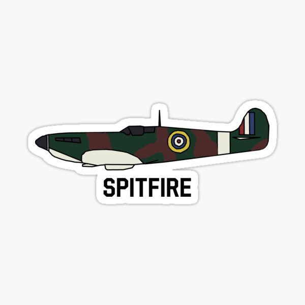"Supermarine Spitfire" Sticker for Sale by MaxRijkersWW2 | Redbubble