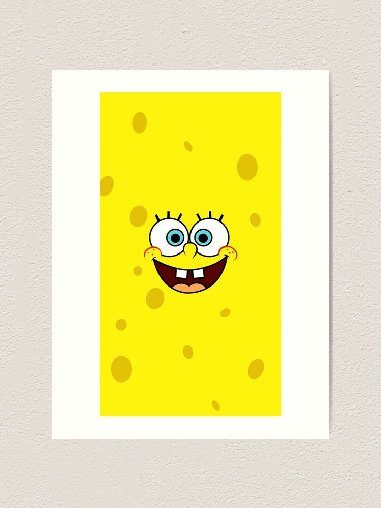 "SpongeBob SquarePants Smile Face" Art Print for Sale by darcyartsy ...