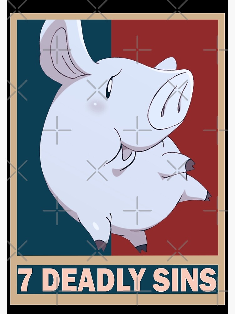 "Hawk Seven deadly sins Nanatsu no taizai Vintage Vector Design" Poster ...