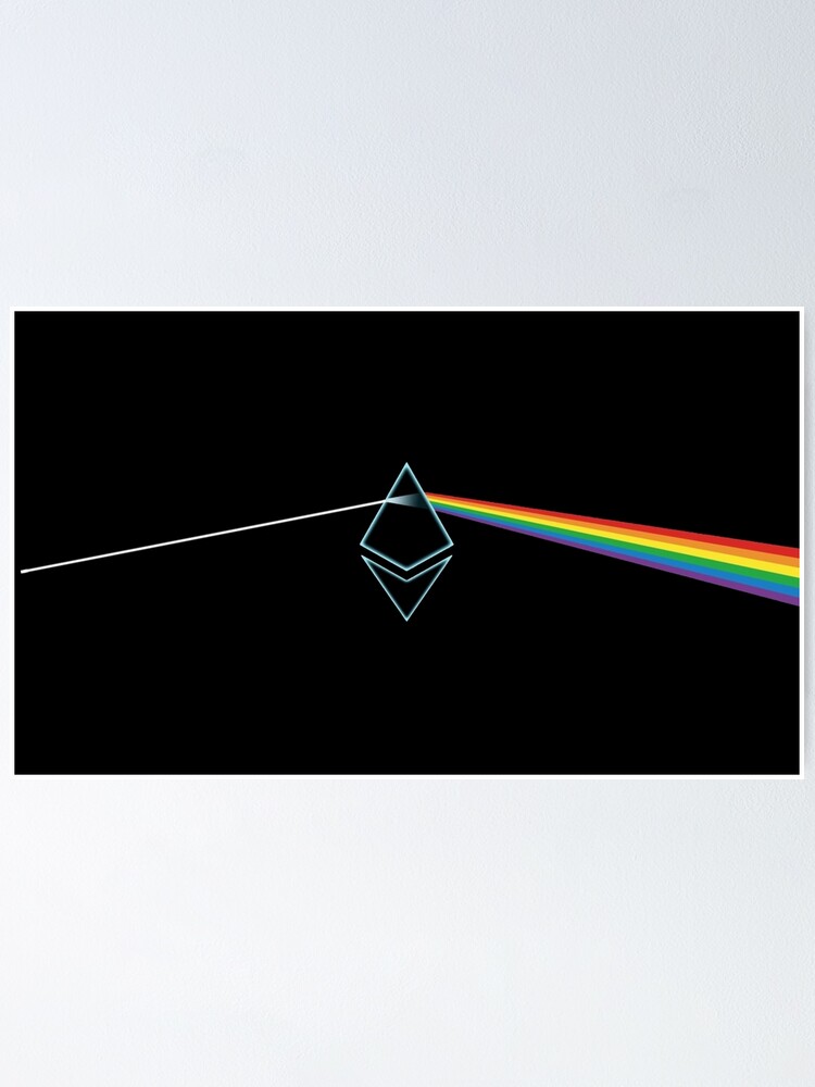 "Ethereum eth prism pink floyd rainbow" Poster by jstepan | Redbubble