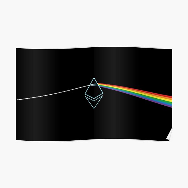 "Ethereum eth prism pink floyd rainbow" Poster by jstepan | Redbubble