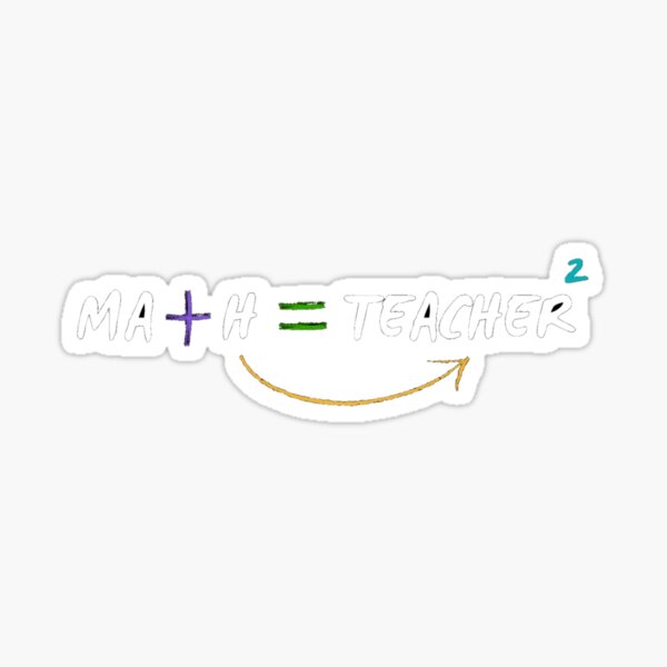 "Math teacher " Sticker by Dialaa | Redbubble