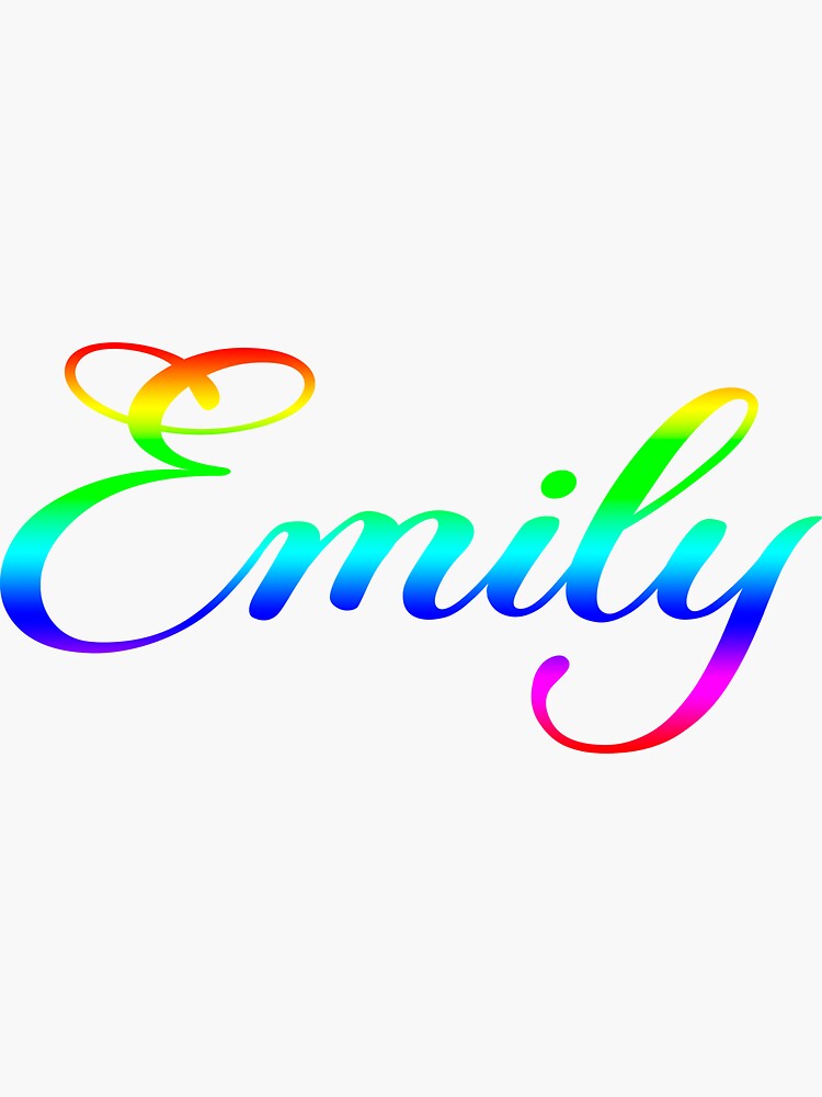 "Emily" Sticker by Zentenar | Redbubble