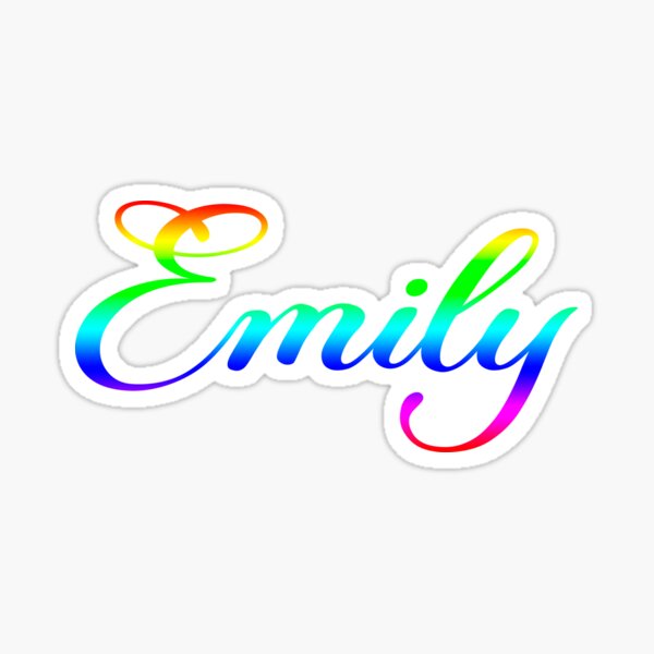 "Emily" Sticker by Zentenar | Redbubble