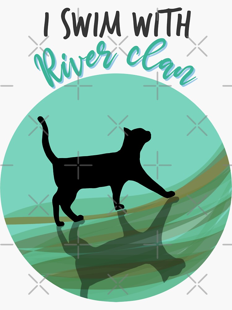 "RiverClan Pride - Black Cat Silhouette" Sticker for Sale by yaseo-yt ...