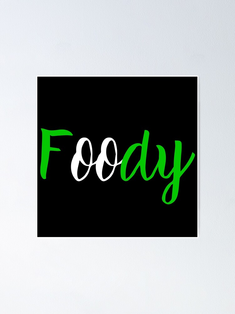 "Foody Word Art" Poster for Sale by Jozy-Merch | Redbubble