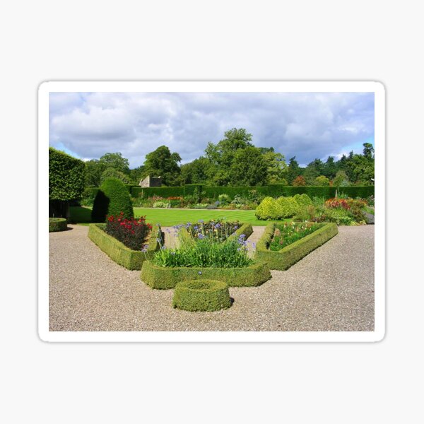 "Italian Garden at Glamis" Sticker by lezvee | Redbubble