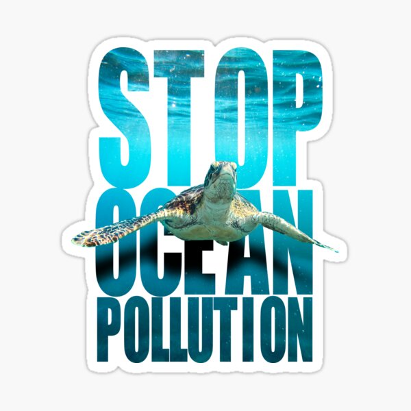 "Pollution awareness" Sticker by Graphiana | Redbubble