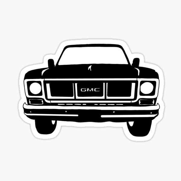 "Front view 1973 GMC Jimmy" Sticker for Sale by BeaverCoDsgn | Redbubble
