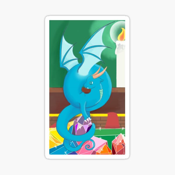 "desk dragon" Sticker by SkylaTattoo | Redbubble