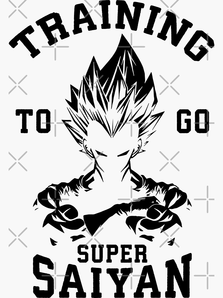 Training To Go Super Saiyan Sticker For Sale By Gohanflex Redbubble