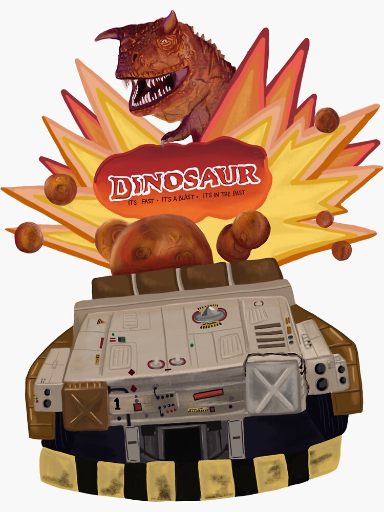 "Dinosaur The Ride" Sticker for Sale by ShaeRuss | Redbubble
