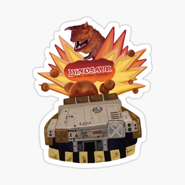 "Dinosaur The Ride" Sticker for Sale by ShaeRuss | Redbubble