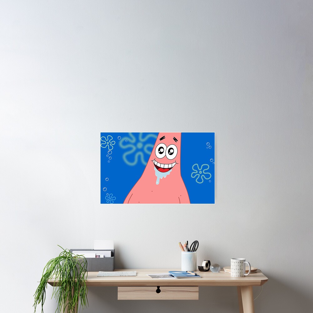 "Patrick Star mesmerized Meme" Poster by darcyartsy | Redbubble