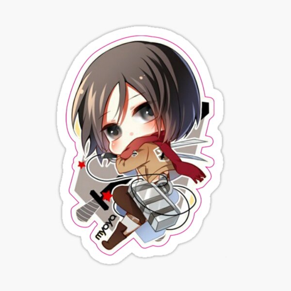 "Mikasa ackerman attack on titan" Sticker for Sale by Cutebll | Redbubble
