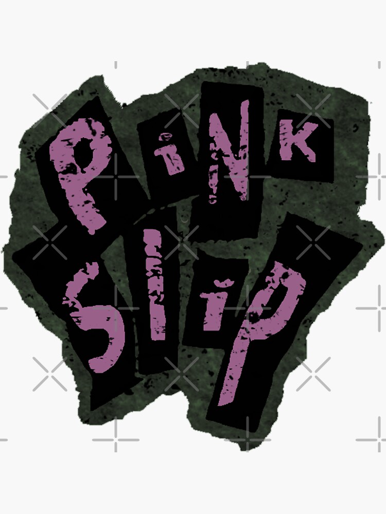 "Pink Slip Freaky Friday" Sticker for Sale by zrosignal | Redbubble