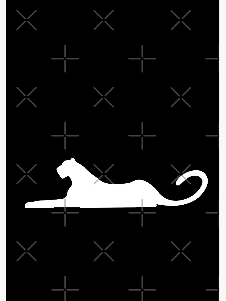"White lying panther; iPhone 13 pro max case" Poster for Sale by ...