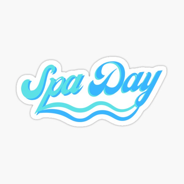 "Resting and relaxing | Spa day | Spa | Gifts for girls " Sticker for ...