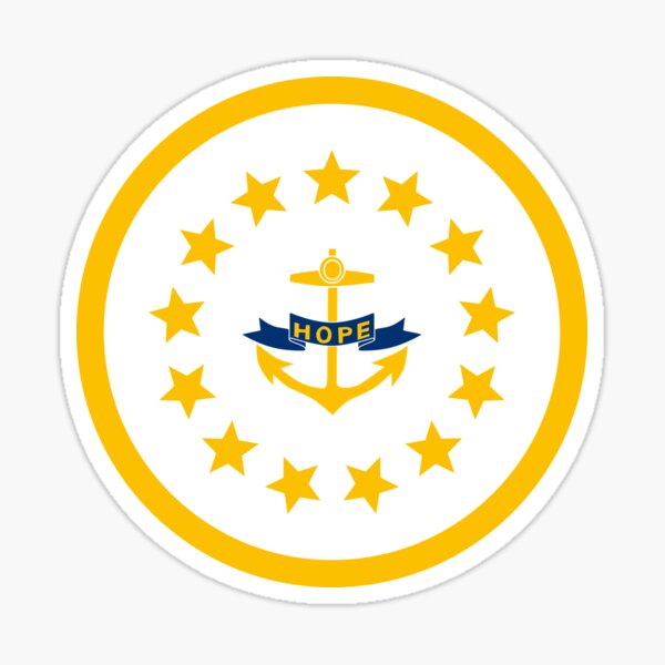 "Rhode Island" Sticker by all-flags | Redbubble