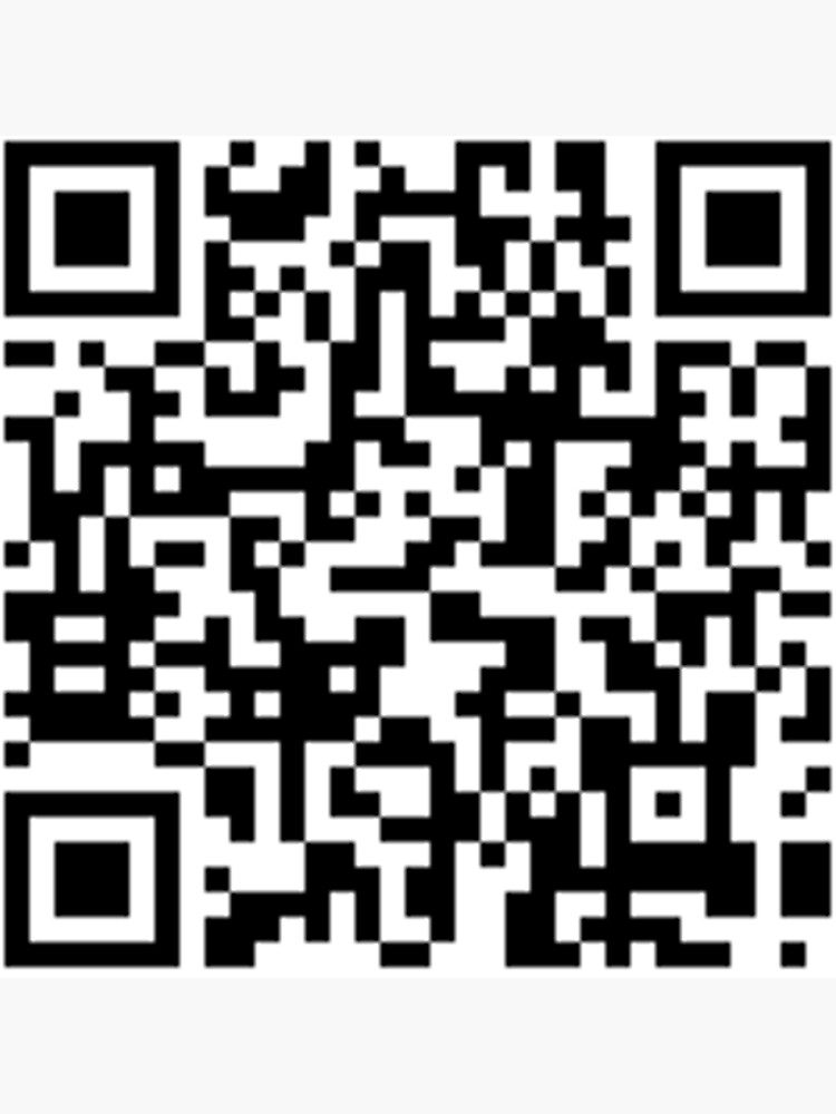 "Rick Roll QR Code" Sticker by BenjaminDoesnt | Redbubble