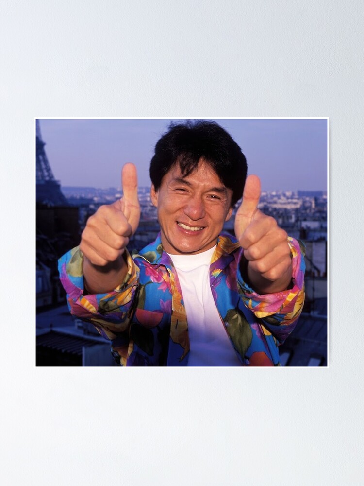 "Jackie Chan" Poster for Sale by Ellieamazing56 | Redbubble