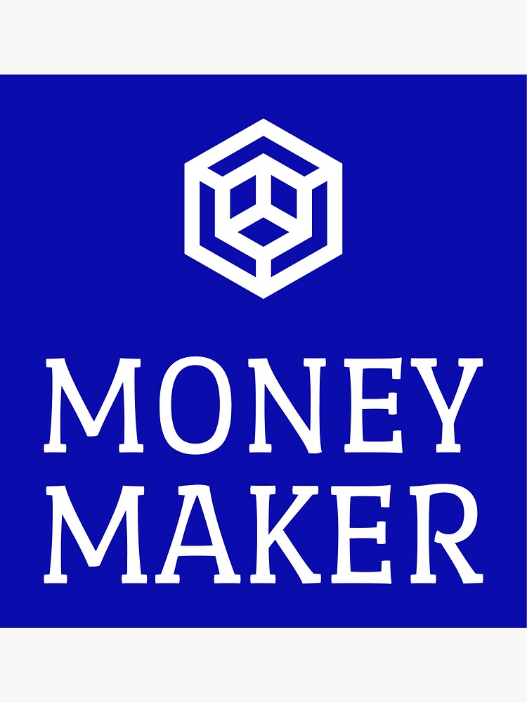 "Money Maker" Sticker for Sale by bonzoart | Redbubble