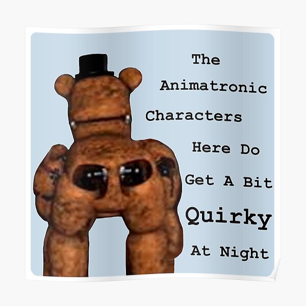 "Quirky Animatronics" Poster by Lunalier | Redbubble