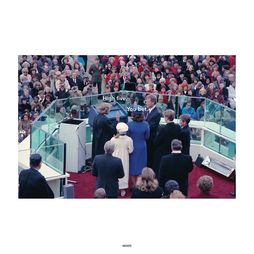 "Historic Inaugural High-Fives #2, Dan Quayle" by Bryan Moats | Redbubble