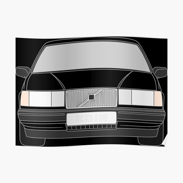 "Volvo 940 USA headlight with waterfall grill best t-shirt design ...