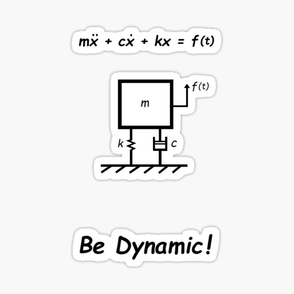 "Be Dynamic!" Sticker for Sale by Sciencefull | Redbubble